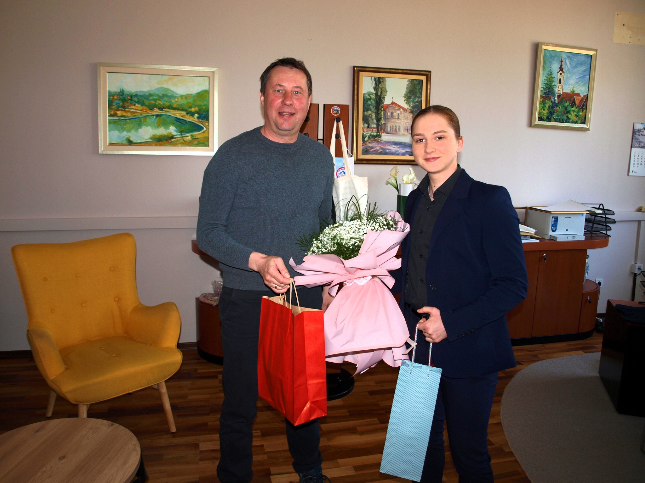 Dolčanka Mateja Findrik na prijemu kod gradonačelnika, ponos Orahovice ...
